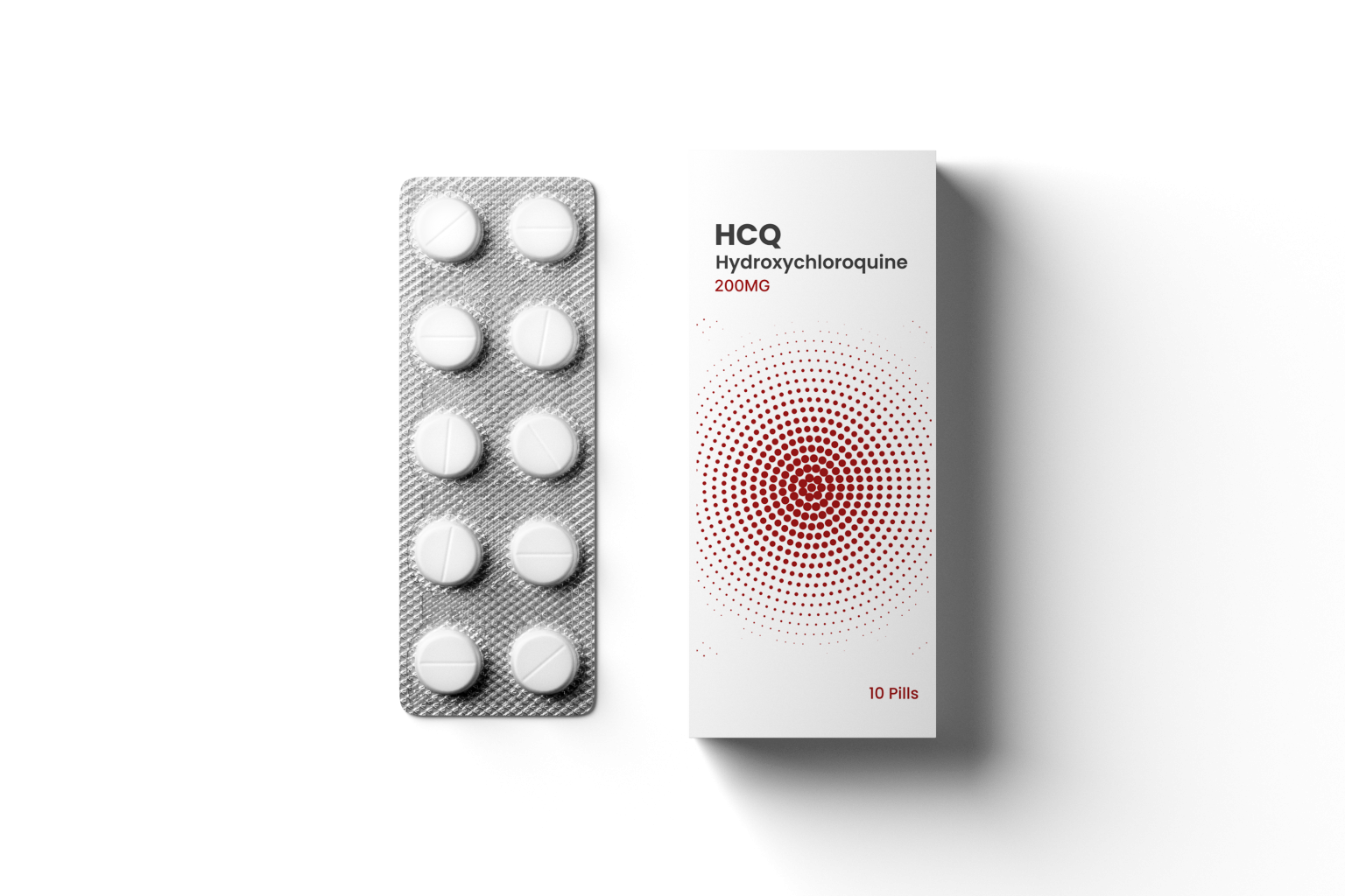 Hydroxychloroquine (HCQ) 200mg ea. 10 Pills/pk (1 Strip) FK